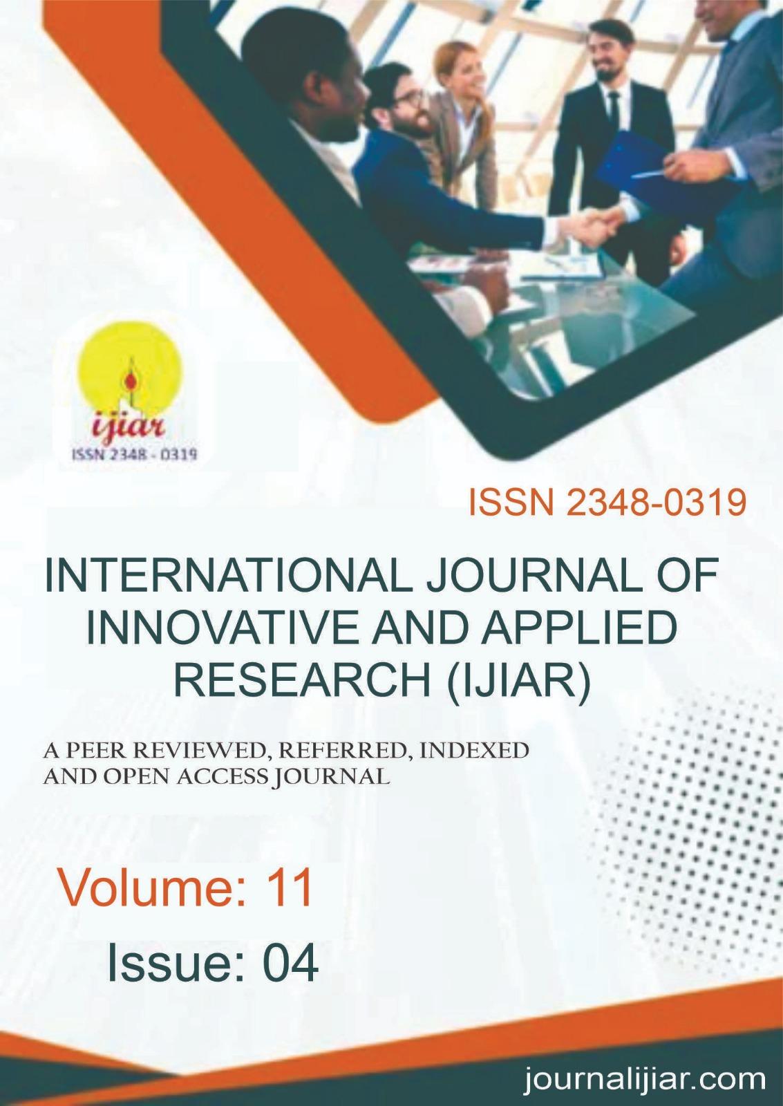 Home - International Journal of Innovative and Applied Research (IJIAR)