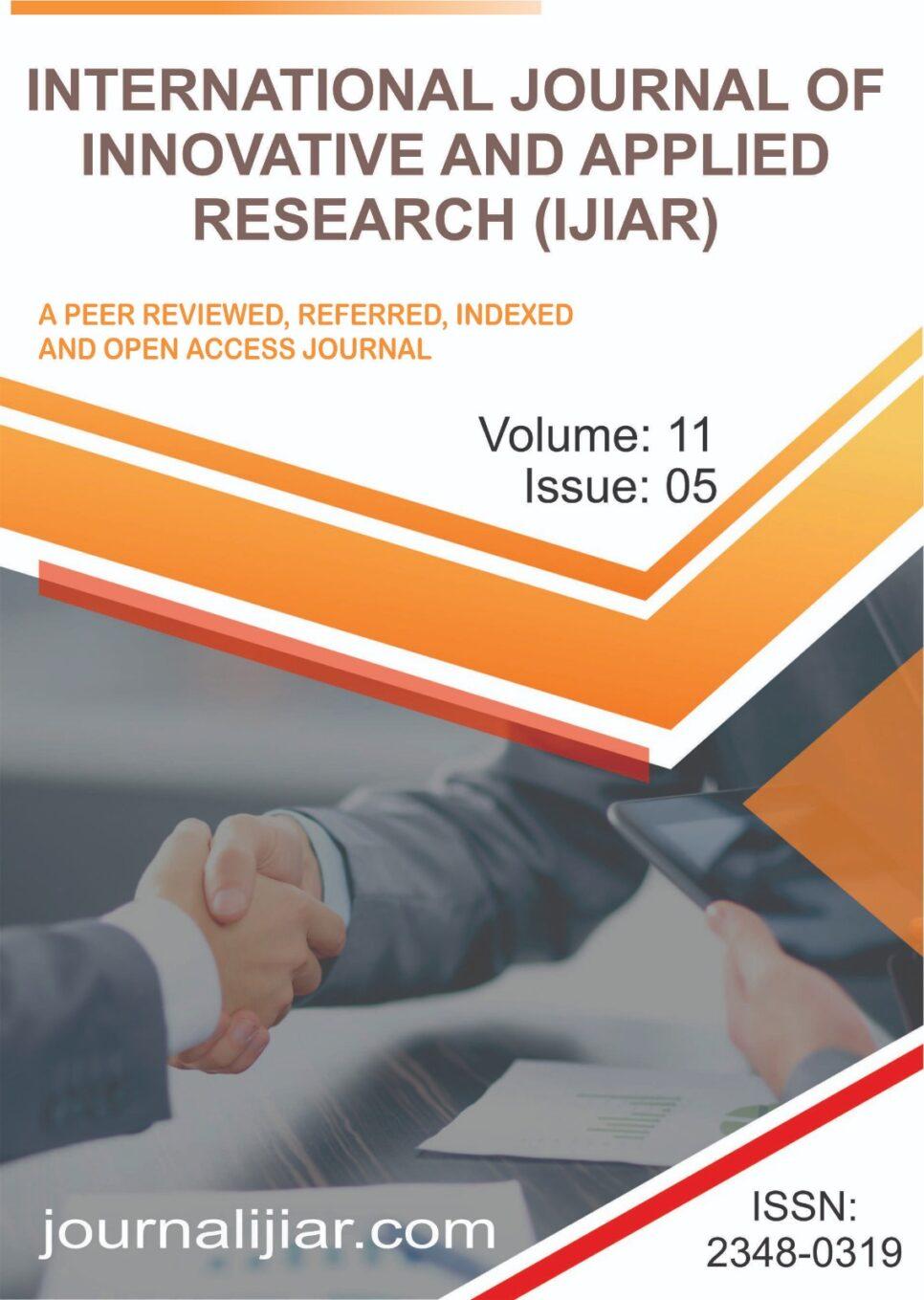 International Journal of Innovative and Applied Research (IJIAR)