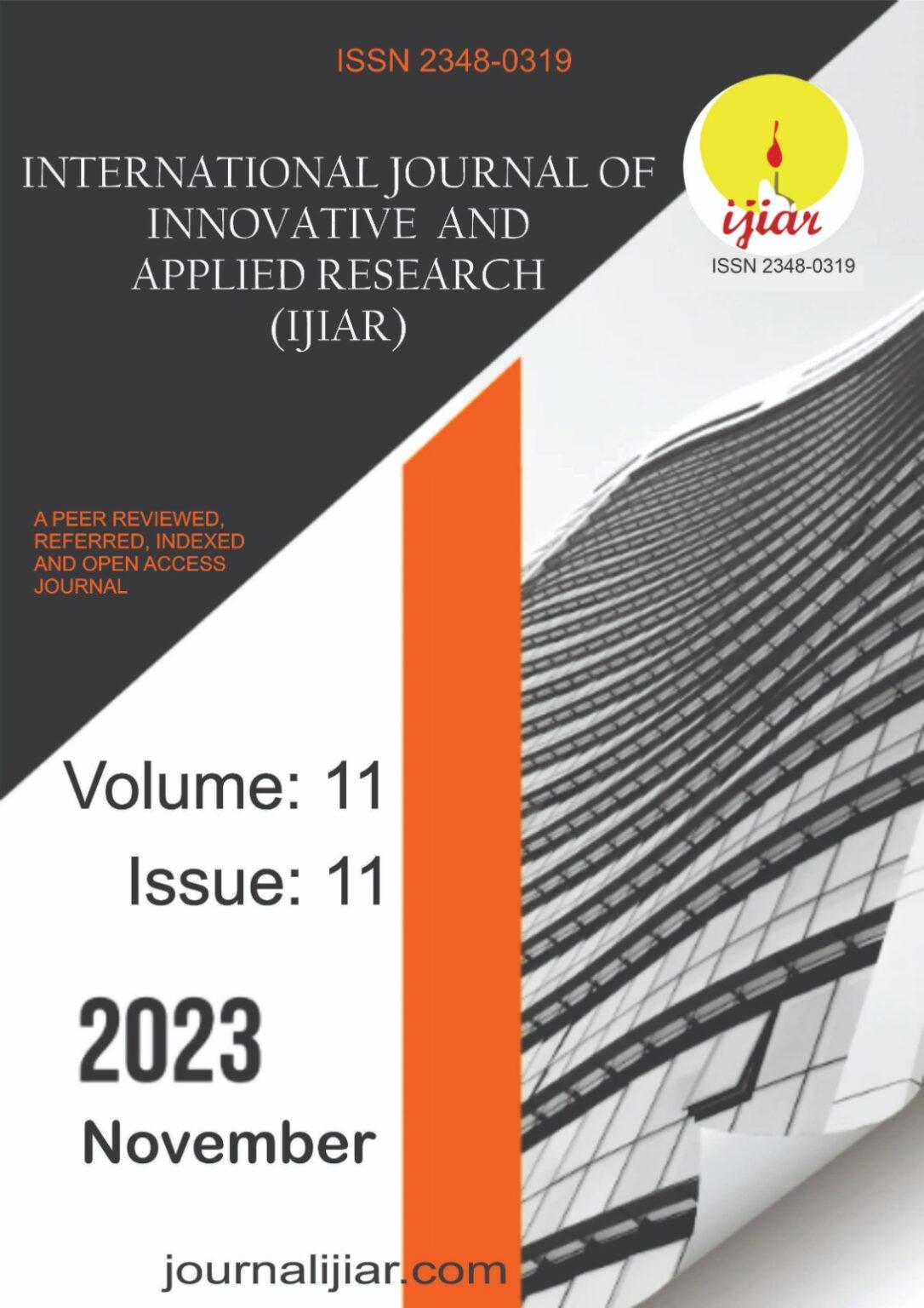 Home - International Journal of Innovative and Applied Research (IJIAR)