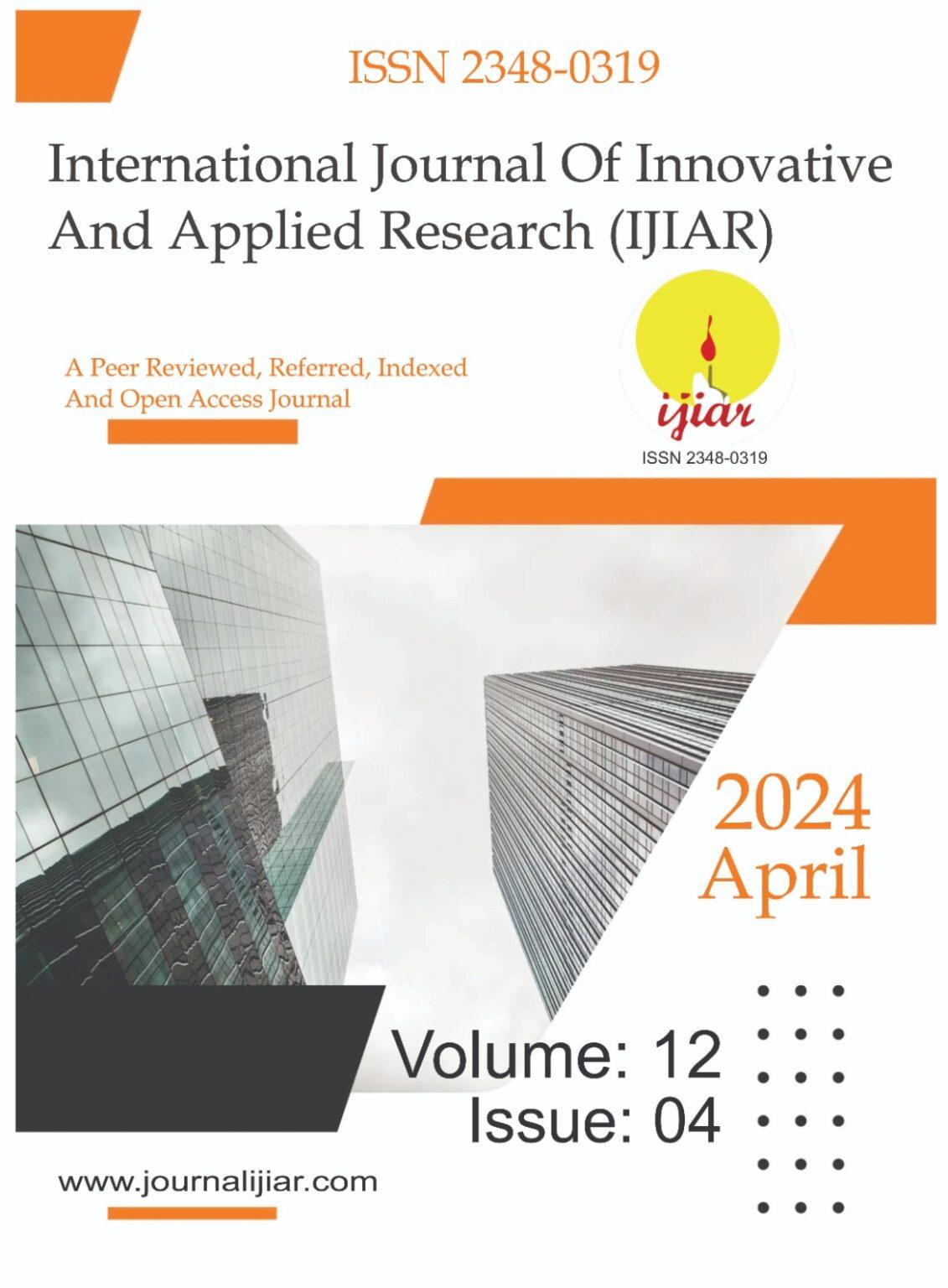 Home - International Journal of Innovative and Applied Research (IJIAR)